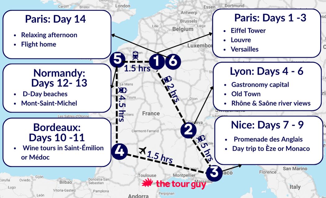 How to Plan a Trip to France: Step-by-Step Guide With Maps